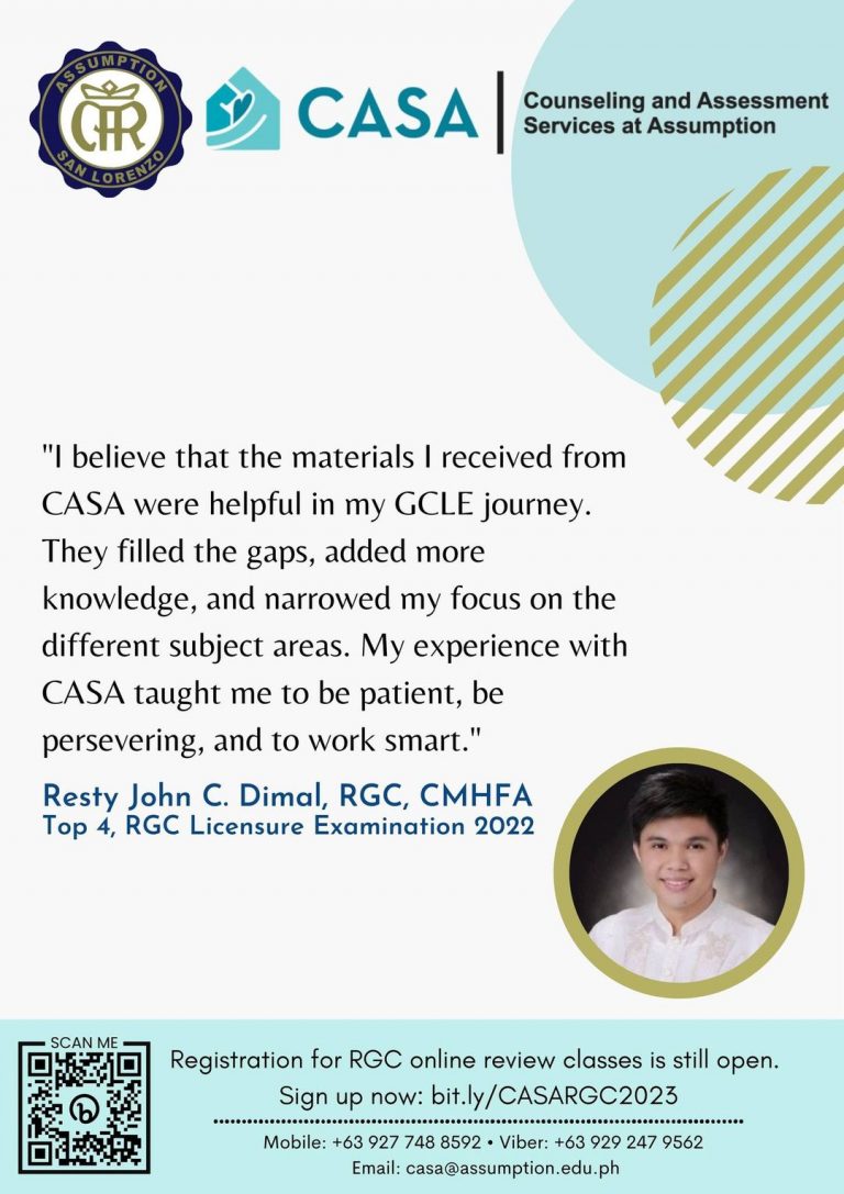 Review Program - RGC - Assumption College