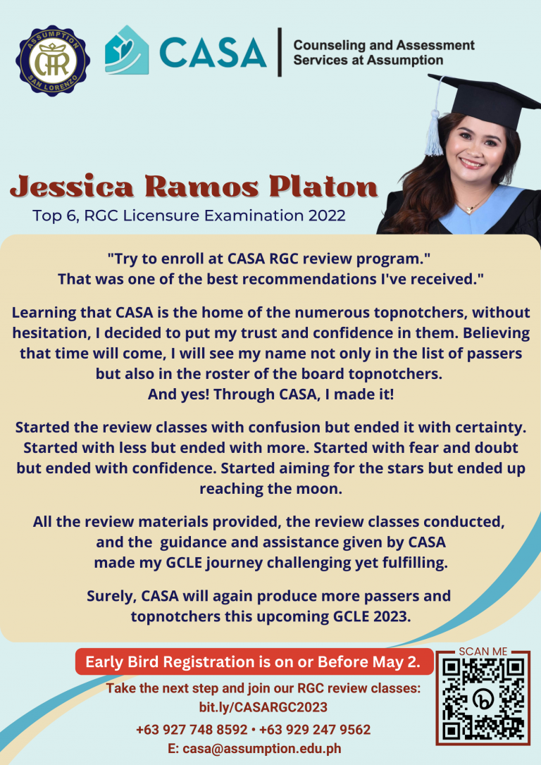 Review Program - RGC - Assumption College