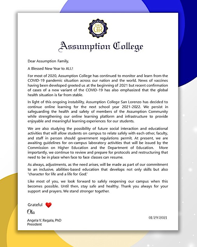 Assumption College, San Lorenzo, Makati | OFFICIAL WEBSITE